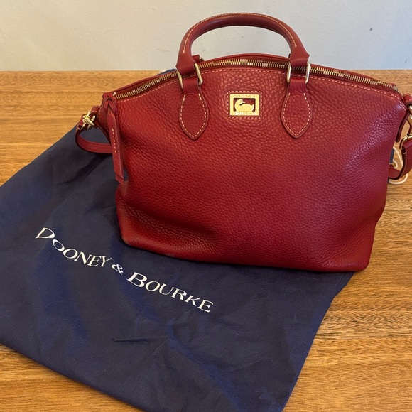 Dooney & Bourke | Bags | Dooney Bourke Rich Red Satchel | Poshmark
